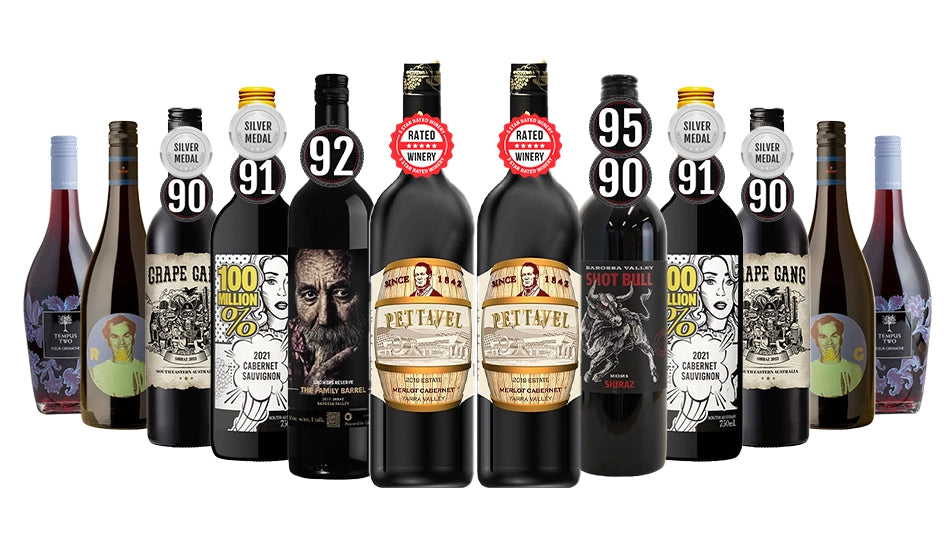Refined Red Wines Mixed - 12 Bottles | Just Wines Australia