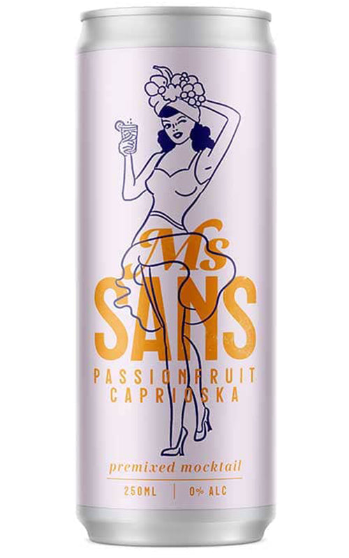 Ms Sans Non-Alcoholic Passionfruit Caprioska RTD Can